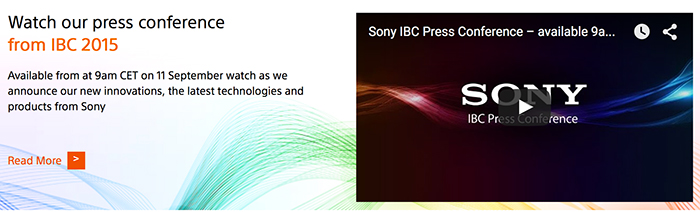 You can follow Sony’s press conference at 9am CET on 11 September ...