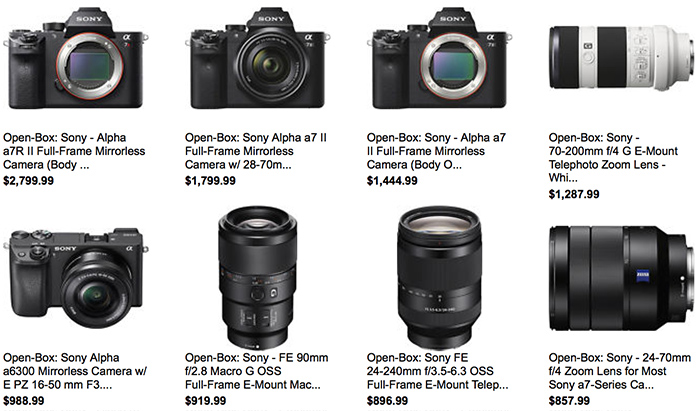BestBuy Open Box deals: Sony A7rII for $2,799. Zeiss 55mm for $719 ...