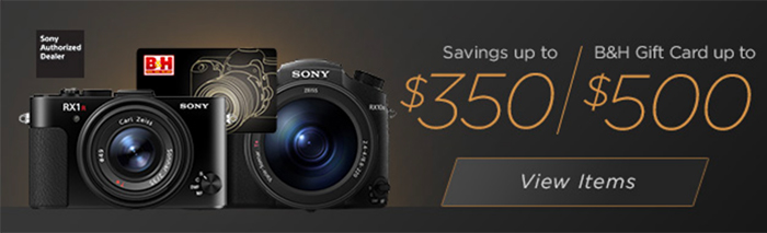 A6500 in Stock at Amazon. Sony gift cards roundup. $150 off on Vello ...