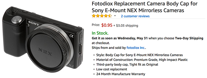 How to make a $1 dollar E-mount pinhole lens | sonyalpharumors