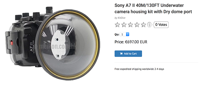Meike announced a “cheap” Dry dome port for the Sony A7II cameras ...