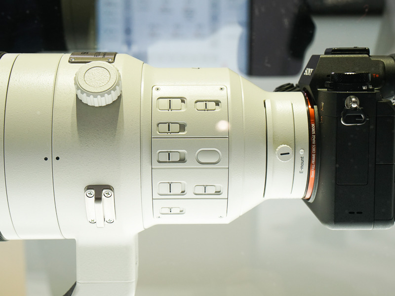 First images of the new Sony 400mm f/2.8 FE GM lens at the CP+ show ...