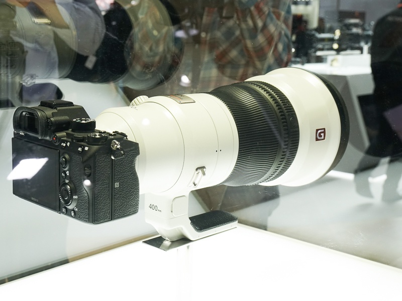 First images of the new Sony 400mm f/2.8 FE GM lens at the CP+ show ...