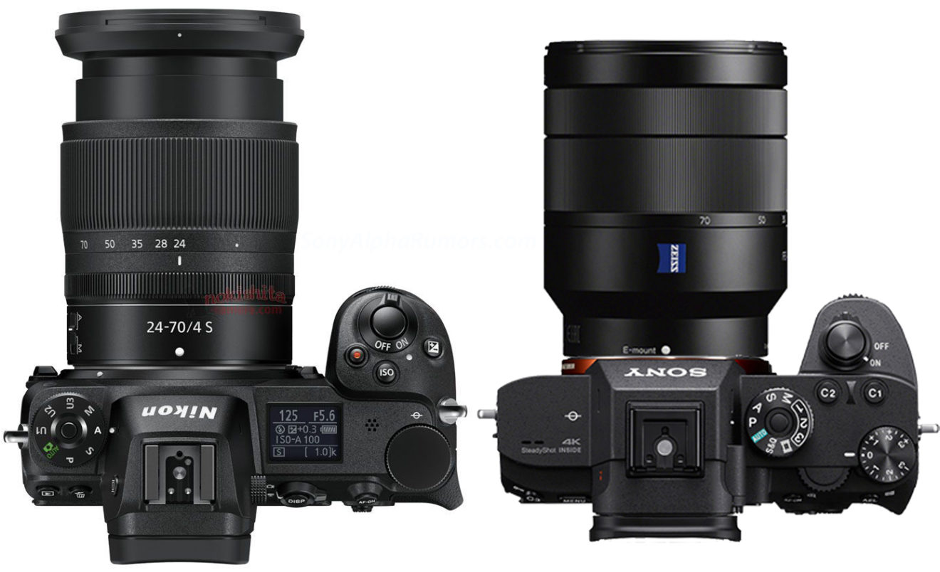 Nikon Z7 gets leaked. Side by side comparison with the Sony A7rIII. | sonyalpharumors