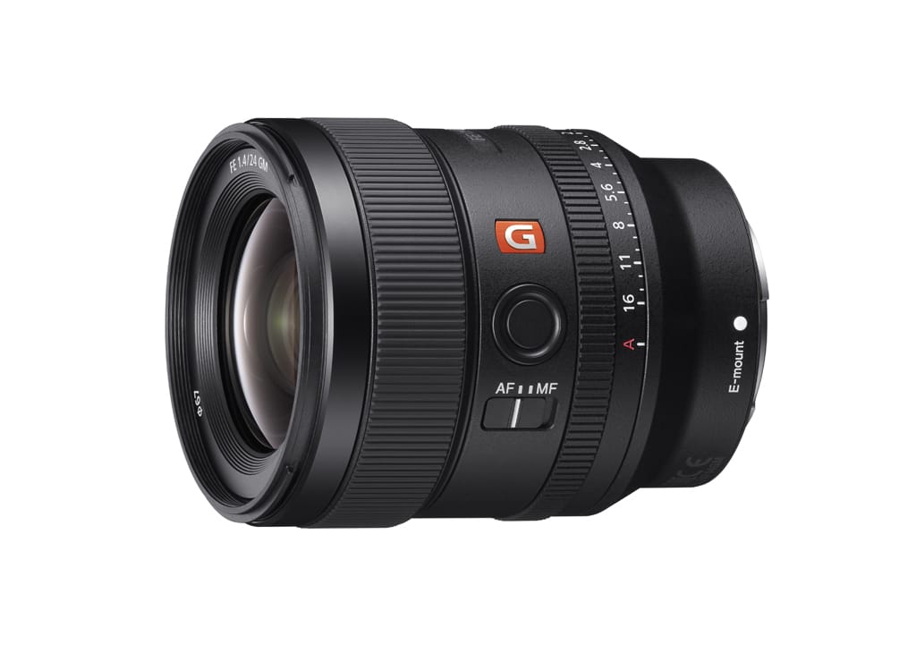 Press text: Sony Expands Full-Frame Lens Lineup with Launch of 24mm F1 ...