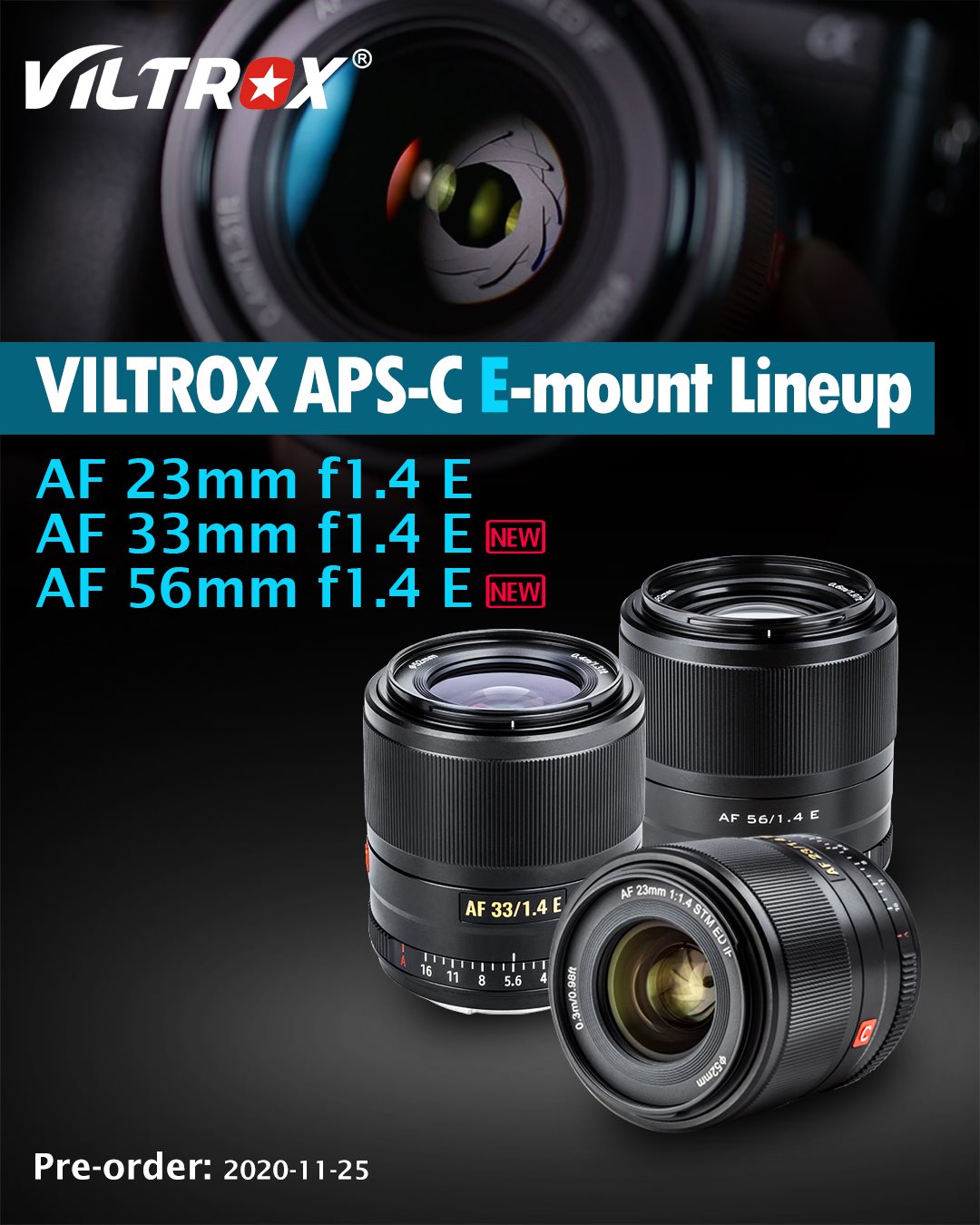 Viltrox Af 33mm F 1 4 E And Af 56mm F 1 4 E Will Be Released On