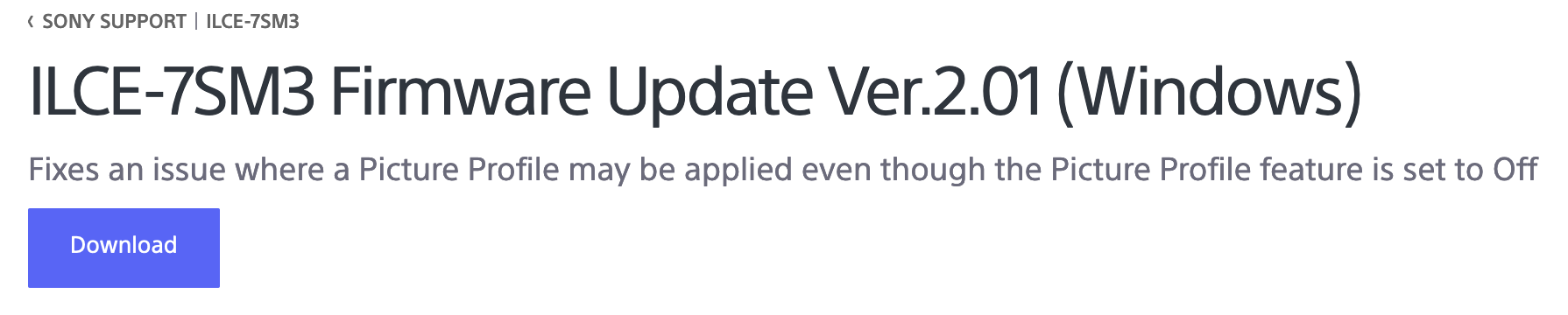 Sony A7sIII Firmware Update Ver.2.01 released | sonyalpharumors Sony A7sIII Firmware Update Ver.2.01 released | sonyalpharumors
