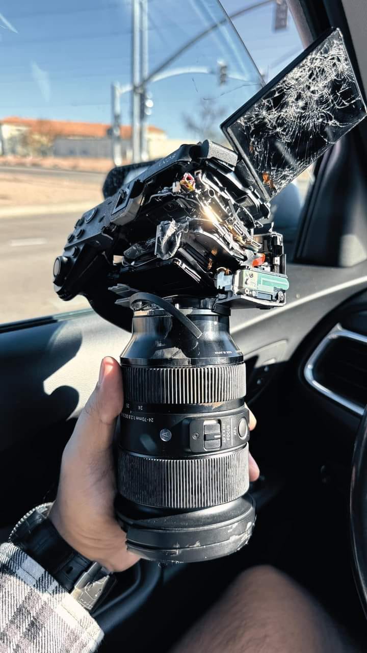 Hilarious comments on the image of a total broken Sony FX3 ...